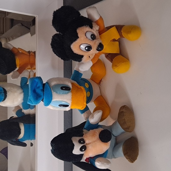 Disney | Toys | Vintage 8s Disney Stuffed Characters From Mickeys ...